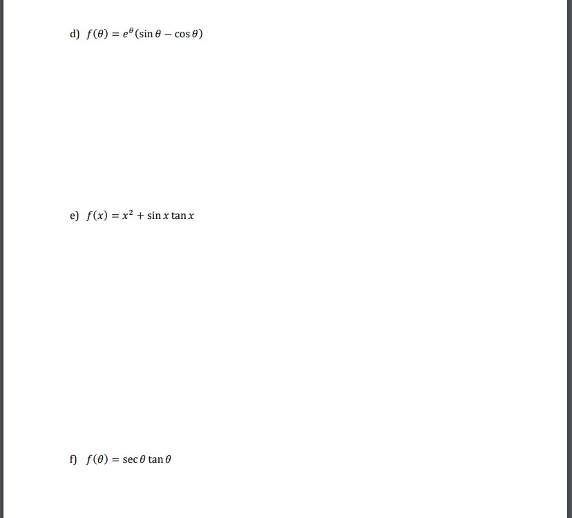 Solved 1. (18 pts) Differentiate and simplify: a) | Chegg.com