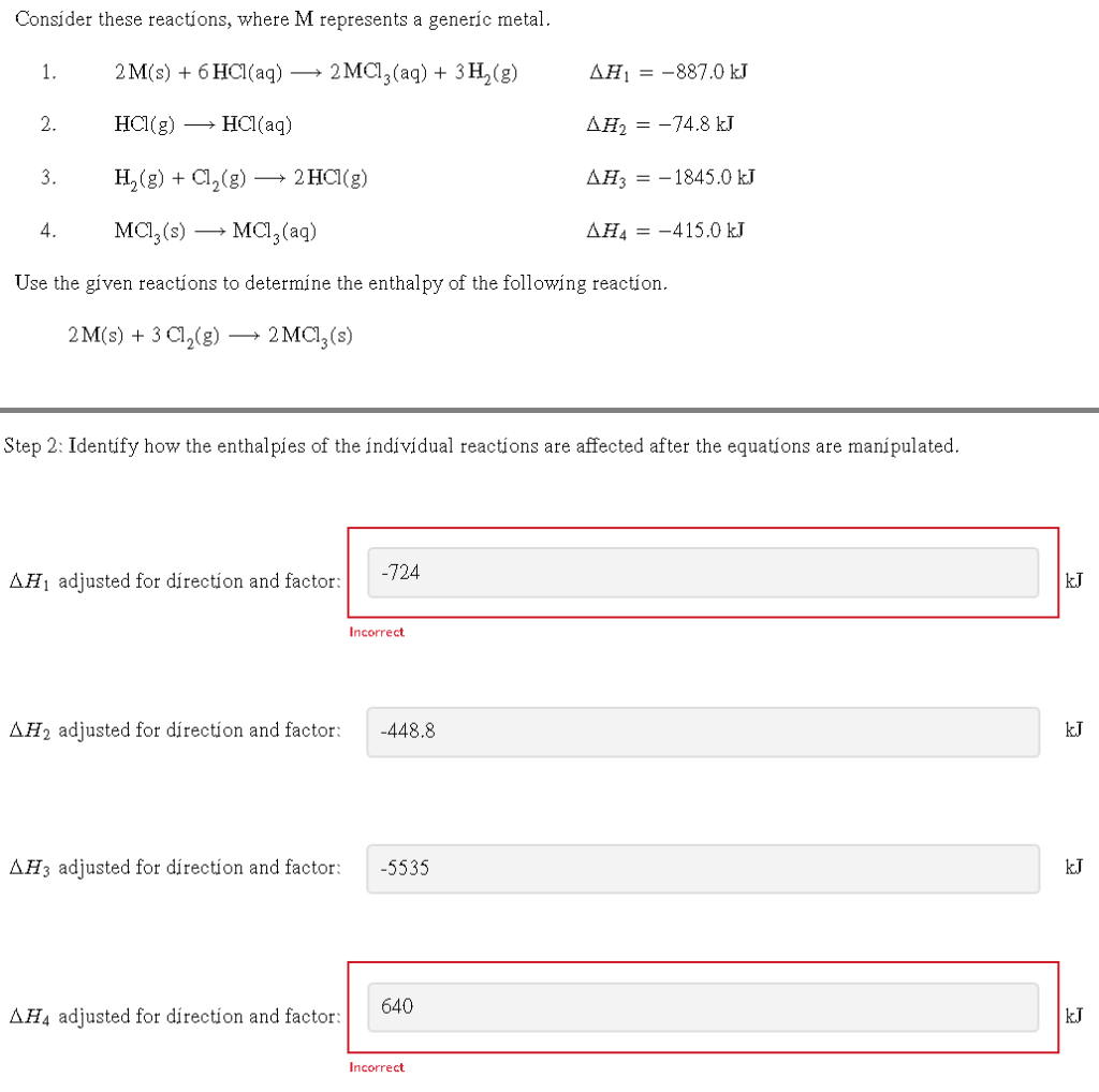 Solved Consider these reactions, where M represents a | Chegg.com