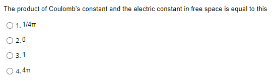 Solved The product of Coulomb's constant and the electric | Chegg.com