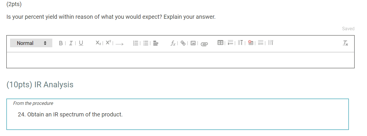 Solved Week 12 Data And Report Submission - Hydroboration | Chegg.com