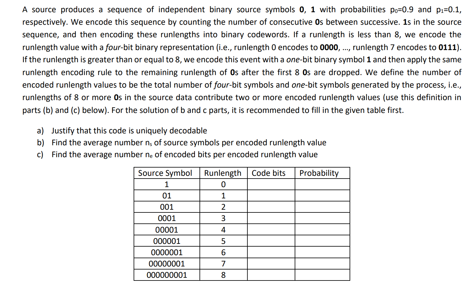 Solved A source produces a sequence of independent binary | Chegg.com