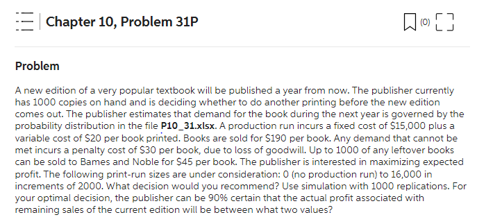 Solved A new edition of a very popular textbook will be | Chegg.com