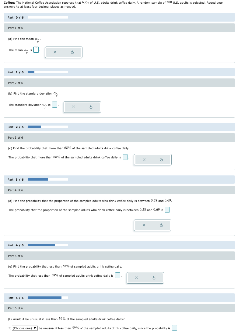 Solved Coffee: The National Coffee Association reported that | Chegg.com