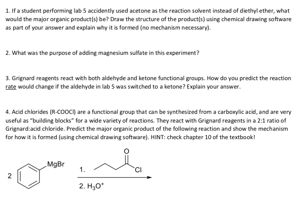 Solved 1. If a student performing lab 5 accidently used | Chegg.com