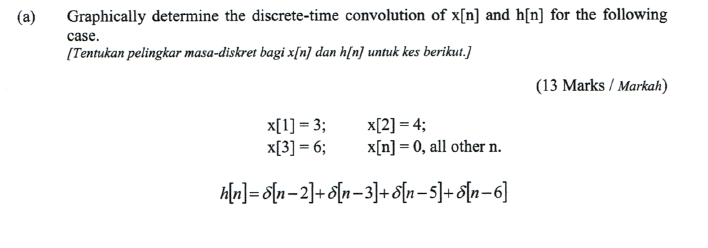 Solved (a) Graphically determine the discrete-time | Chegg.com