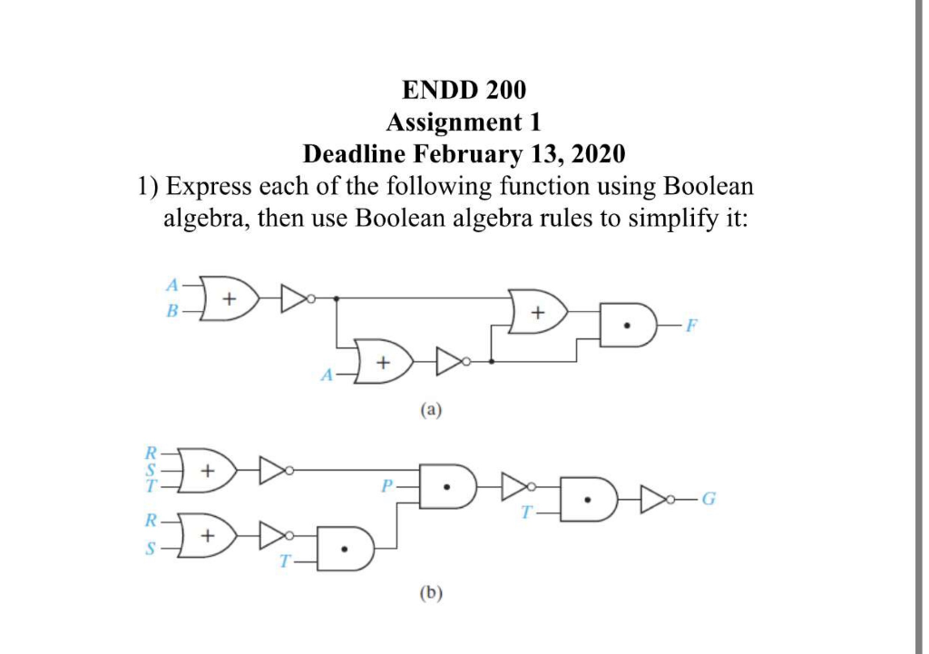 Solved ENDD 200 Assignment 1 Deadline February 13, 2020 1) | Chegg.com