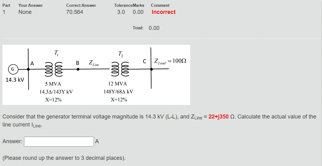 Solved Consider That The Generator Terminal Voltage