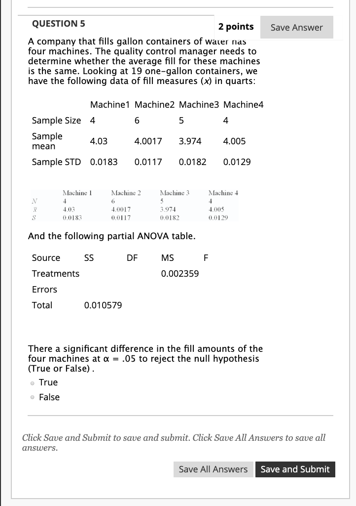 Solved Save Answer QUESTION 4 2 points A researcher has used | Chegg.com