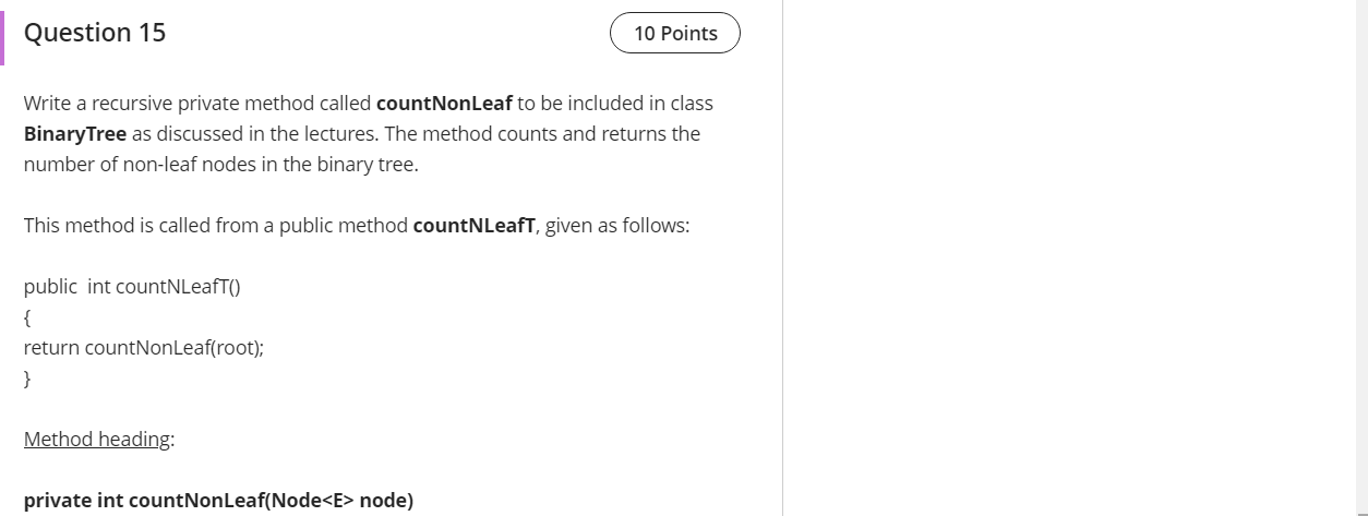 Solved Question 15 10 Points Write A Recursive Private 