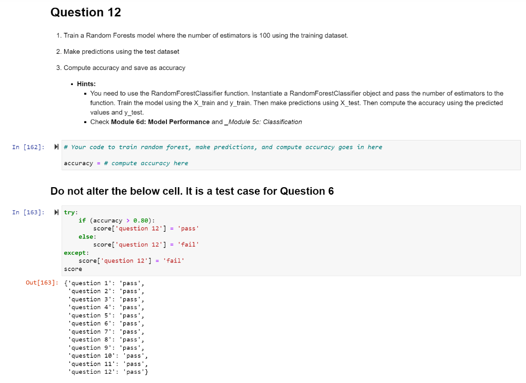 Solved 1. Train a Random Forests model where the number of | Chegg.com