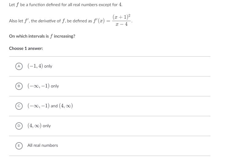 Solved Let f be a function defined for all real numbers | Chegg.com