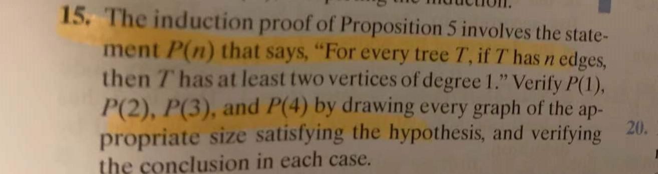 Solved 15. The induction proof of Proposition 5 involves the | Chegg.com