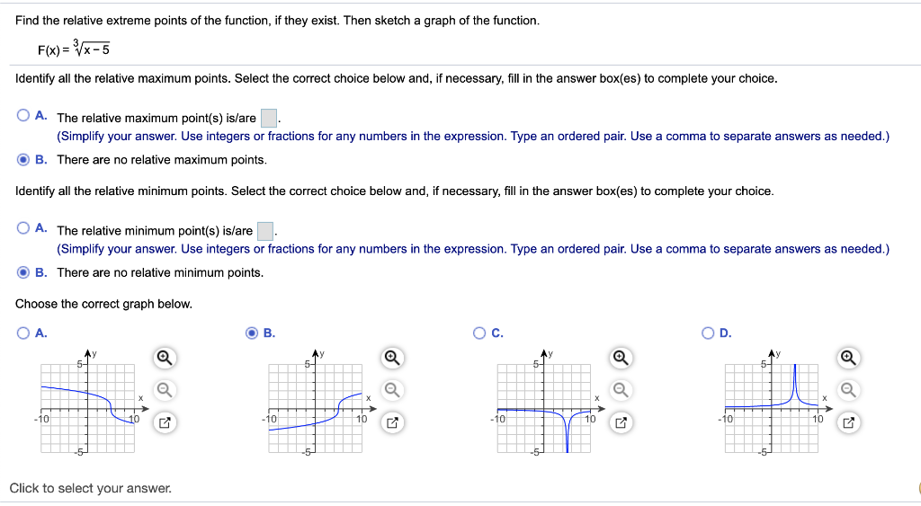Solved Find the relative extreme points of the function, if | Chegg.com