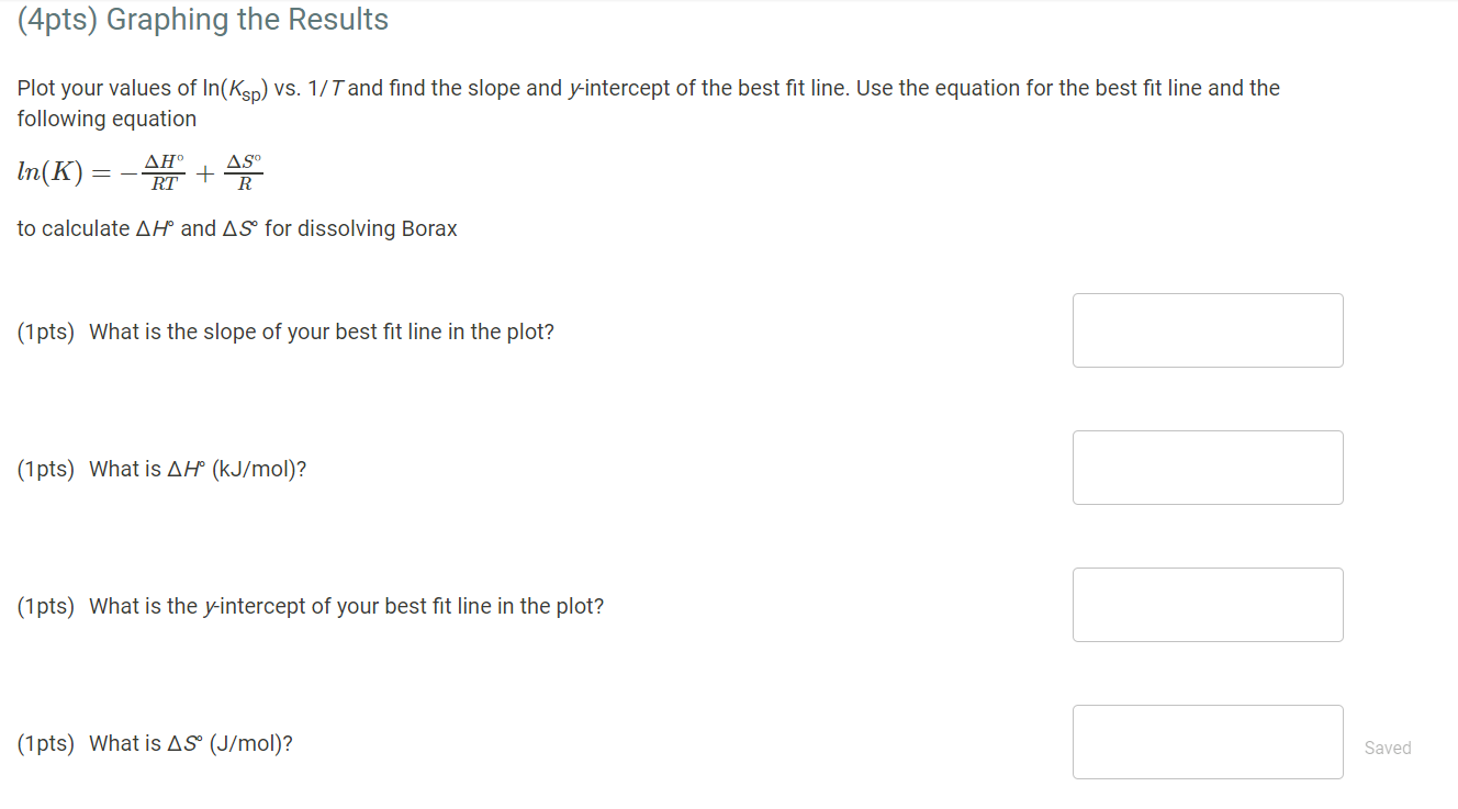 Solved Table 2. Calculations ~60°C trial -50°C trial ~40°C | Chegg.com