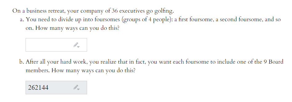 Solved Discrete Math: Combinations and Permutations (If | Chegg.com