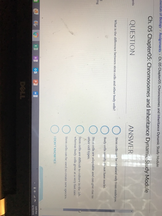 Solved Ch. 04 Chapter04: Energy and Life Dynamic Study | Chegg.com