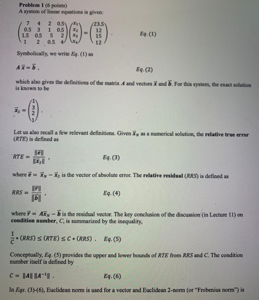 Solved ADVANCED MATH METHODS FOR ENGINEERS, PLEASE HELP ME | Chegg.com