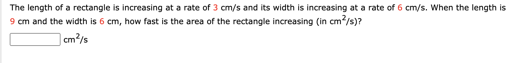 Solved The length of a rectangle is increasing at a rate of | Chegg.com