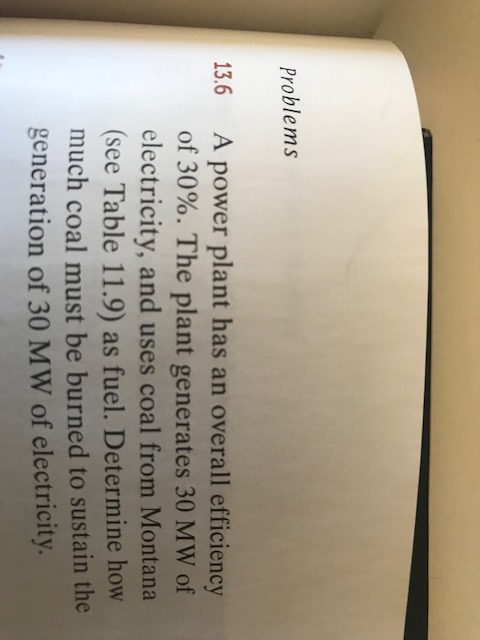 Solved Problems A power plant has an overall efficiency of | Chegg.com