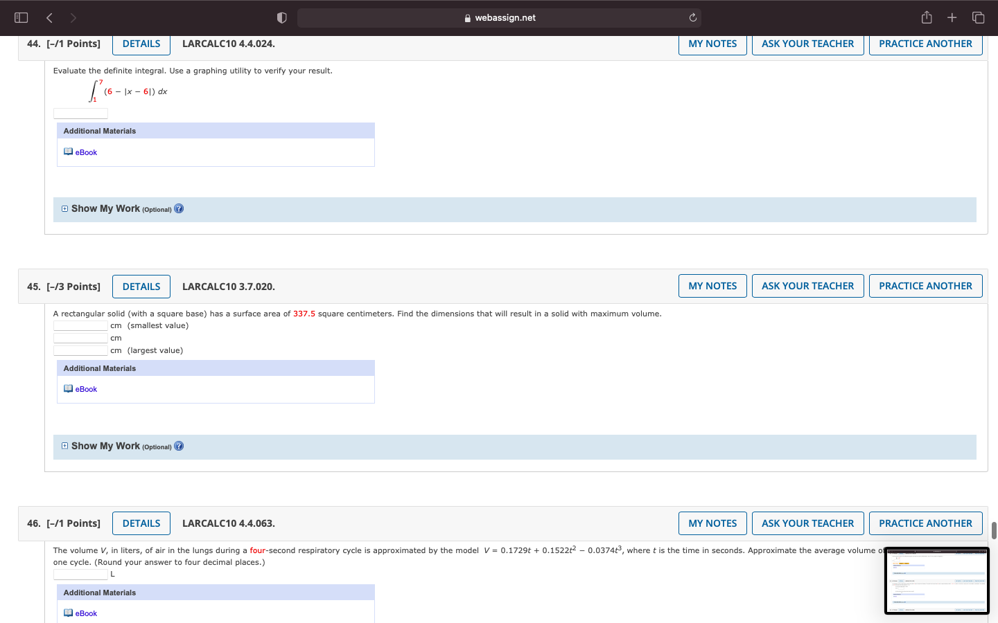 Solved webassign.net + 42. -71 Points) DETAILS | Chegg.com