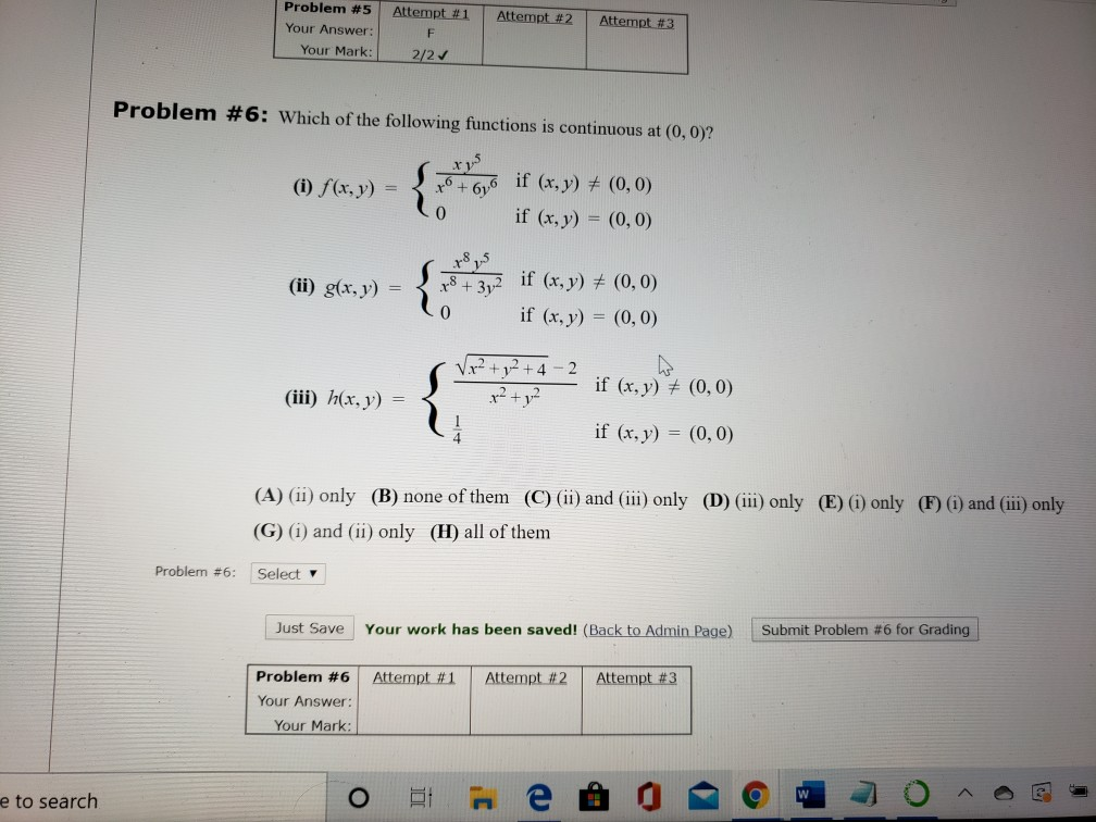 Solved Attempt #1 Attempt #2 Problem #5 Your Answer: Your | Chegg.com