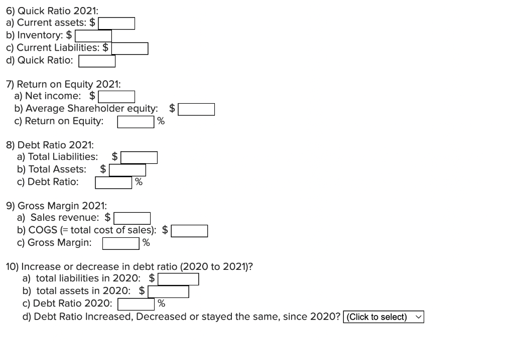 Solved For the attached spreadsheet with the financial | Chegg.com