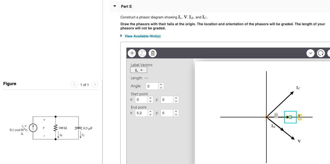 Solved Tell me what to fill in for each vector (Is, V, IR | Chegg.com