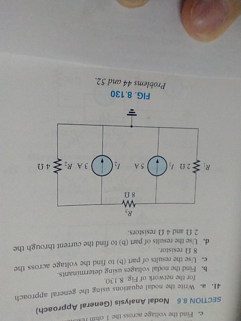 Solved SECTION 8.6 Nodal Analysis (General Approach) 41. a. | Chegg.com