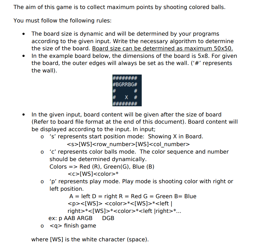 Solved The aim of this game is to collect maximum points by | Chegg.com