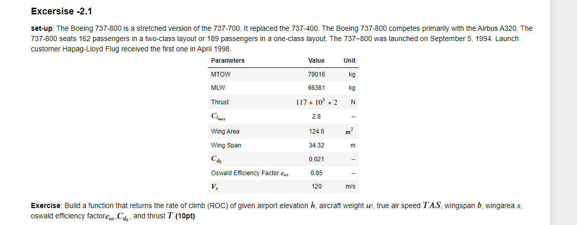 In aeronautics, the rate of climb (RoC) is an | Chegg.com