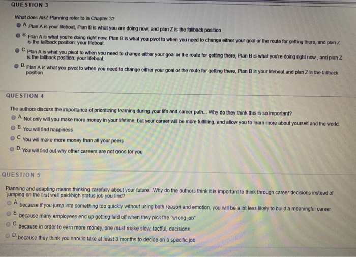 Solved QUESTION 3 What does ABZ Planning refer to in | Chegg.com