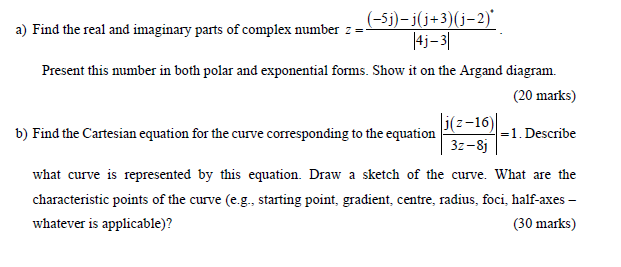 Solved a) Find the real and imaginary parts of complex | Chegg.com