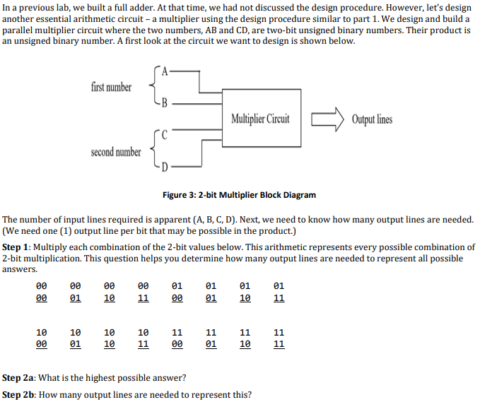 Solved Please give answers for step 1 and step 2 a & b. | Chegg.com