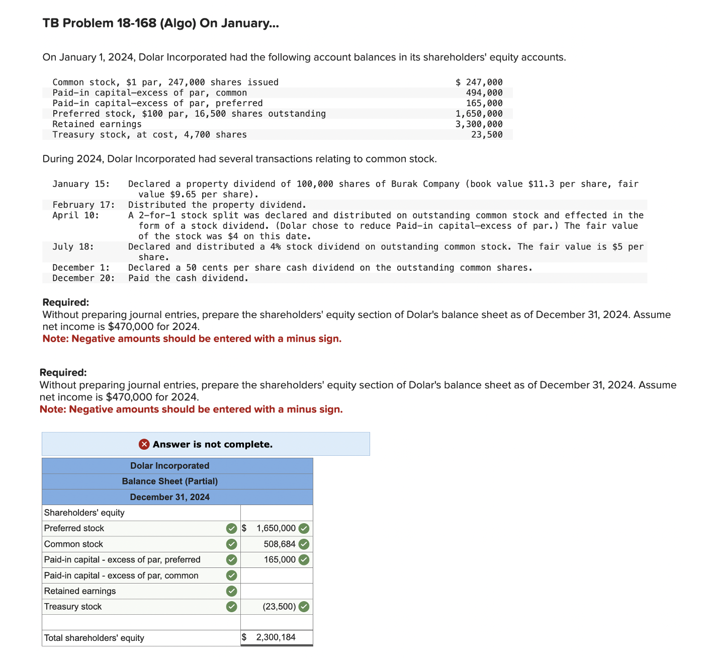 Solved TB Problem 18-168 (Algo) ﻿On January...On January | Chegg.com