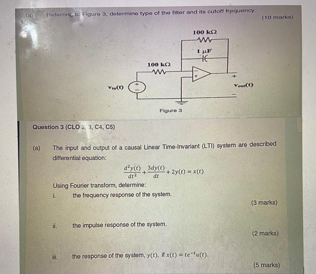 Solved (a) + The input and output of a causal Linear | Chegg.com