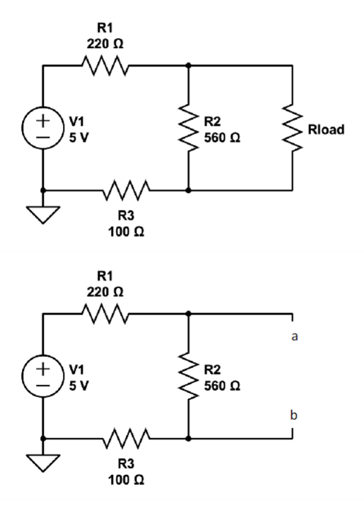 Solved Please determine the Thevenin equivalent circuit for | Chegg.com
