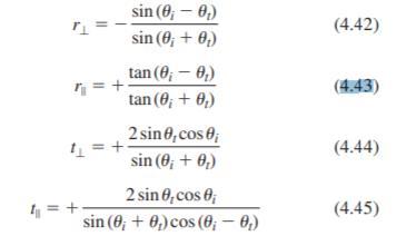 Solved 4.60* Establish that at near-normal incidence the | Chegg.com