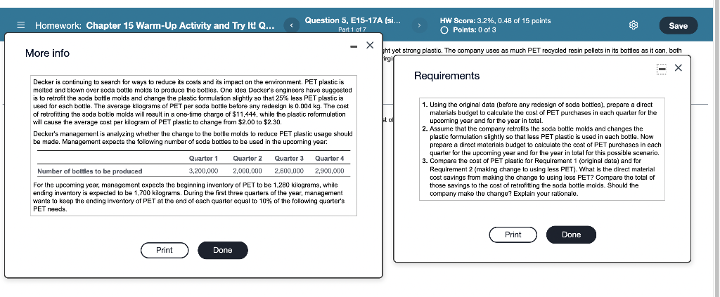 Solved Question 5, E15-17A (si... HW Score: 3.2%, 0.48 of 15 | Chegg.com