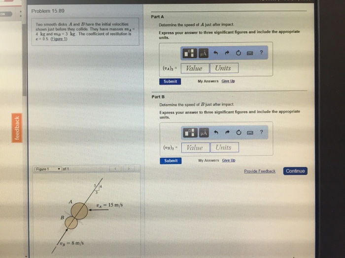 Solved Disk A has a mass of 3 kg and slides on the smooth | Chegg.com