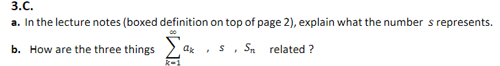 Solved a. In the lecture notes (boxed definition on top of | Chegg.com