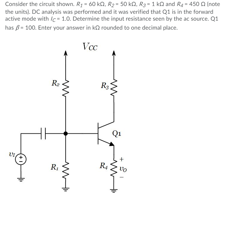 Consider the circuit shown. R1 = 60 k1, R2 = 50 ks, | Chegg.com