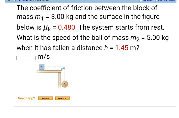 Solved The coefficient of friction between the block of mass | Chegg.com