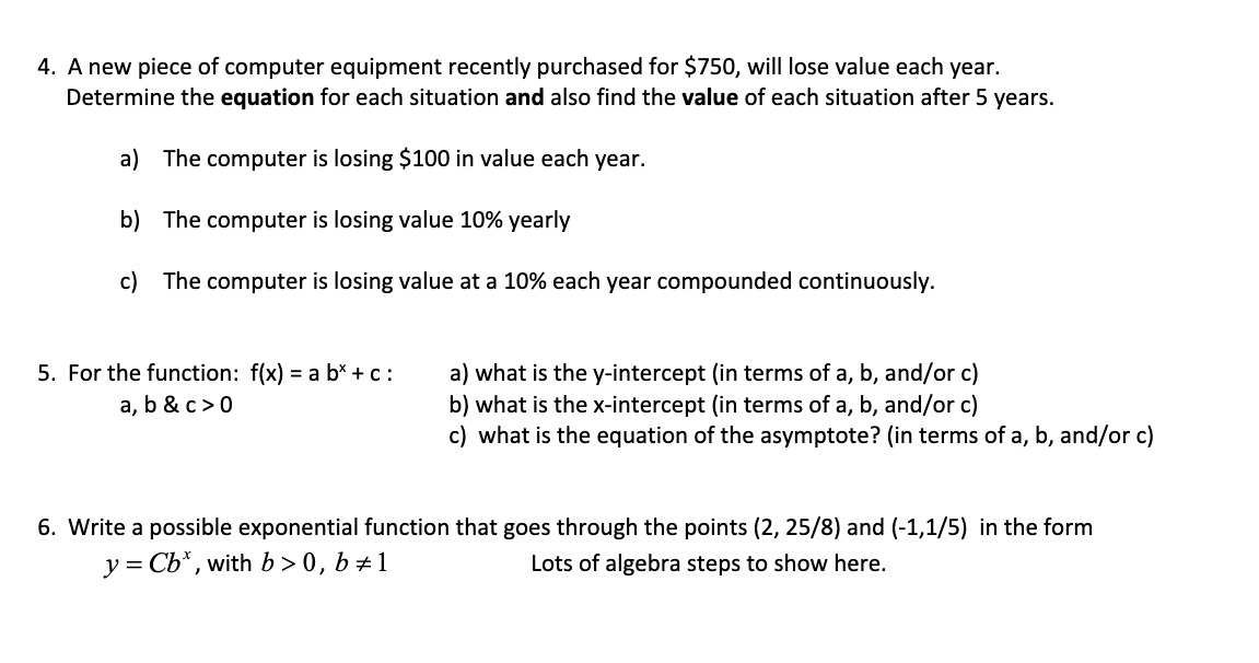 Solved 4. A new piece of computer equipment recently | Chegg.com
