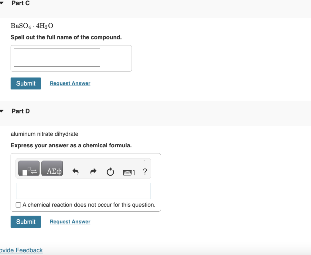 Solved Spell out the full name of the compound. Part D | Chegg.com