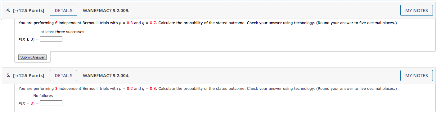 Solved 4. [-/12.5 Points] DETAILS WANEFMAC7 9.2.009. MY | Chegg.com