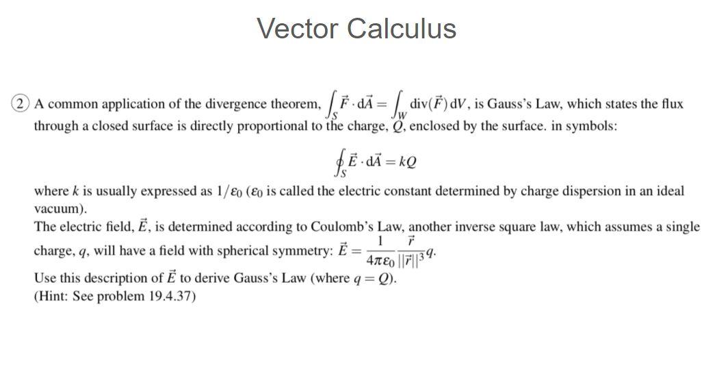 Solved 1 Some questions involving curl, divergence, flux, | Chegg.com