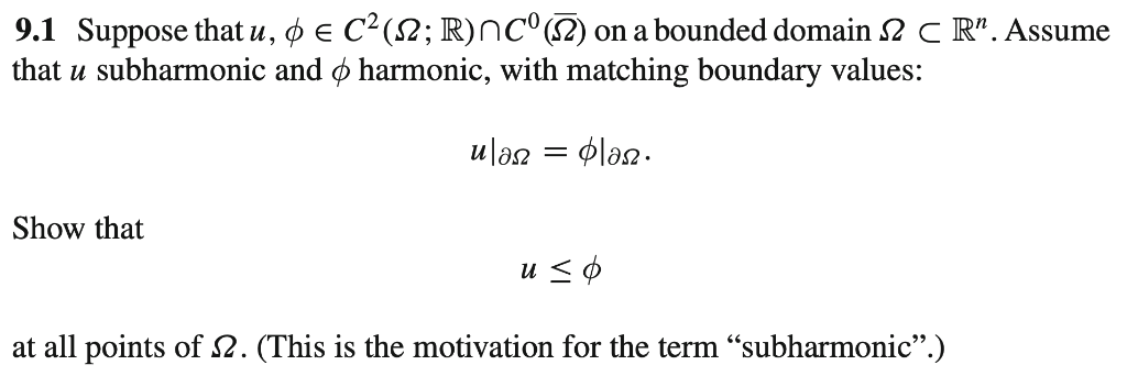 Solved 9.1 Suppose that u, фєсг( ; R) nco( 2) on a bounded | Chegg.com