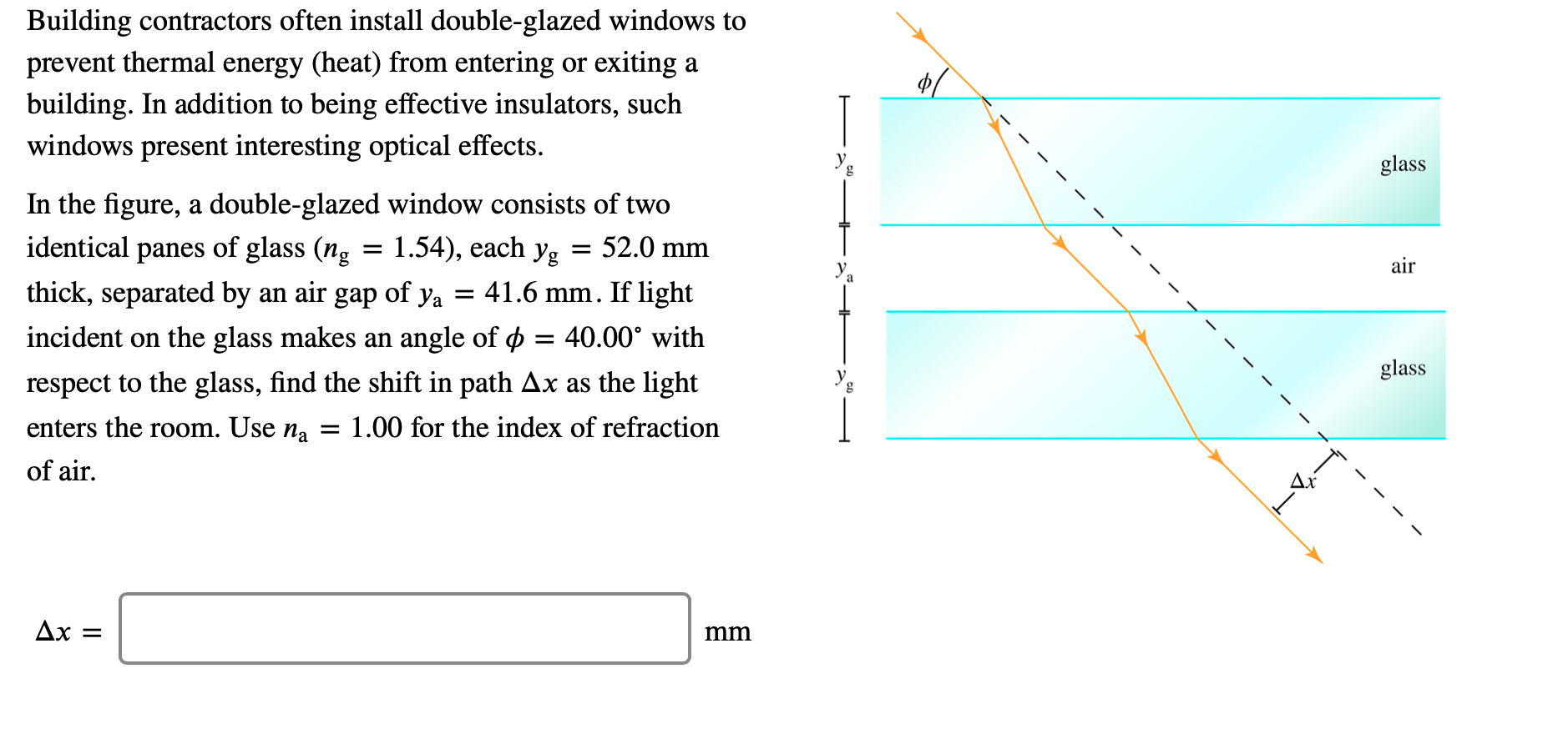 Solved Building contractors often install double-glazed | Chegg.com