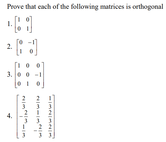 Solved Prove that each of the following matrices is | Chegg.com