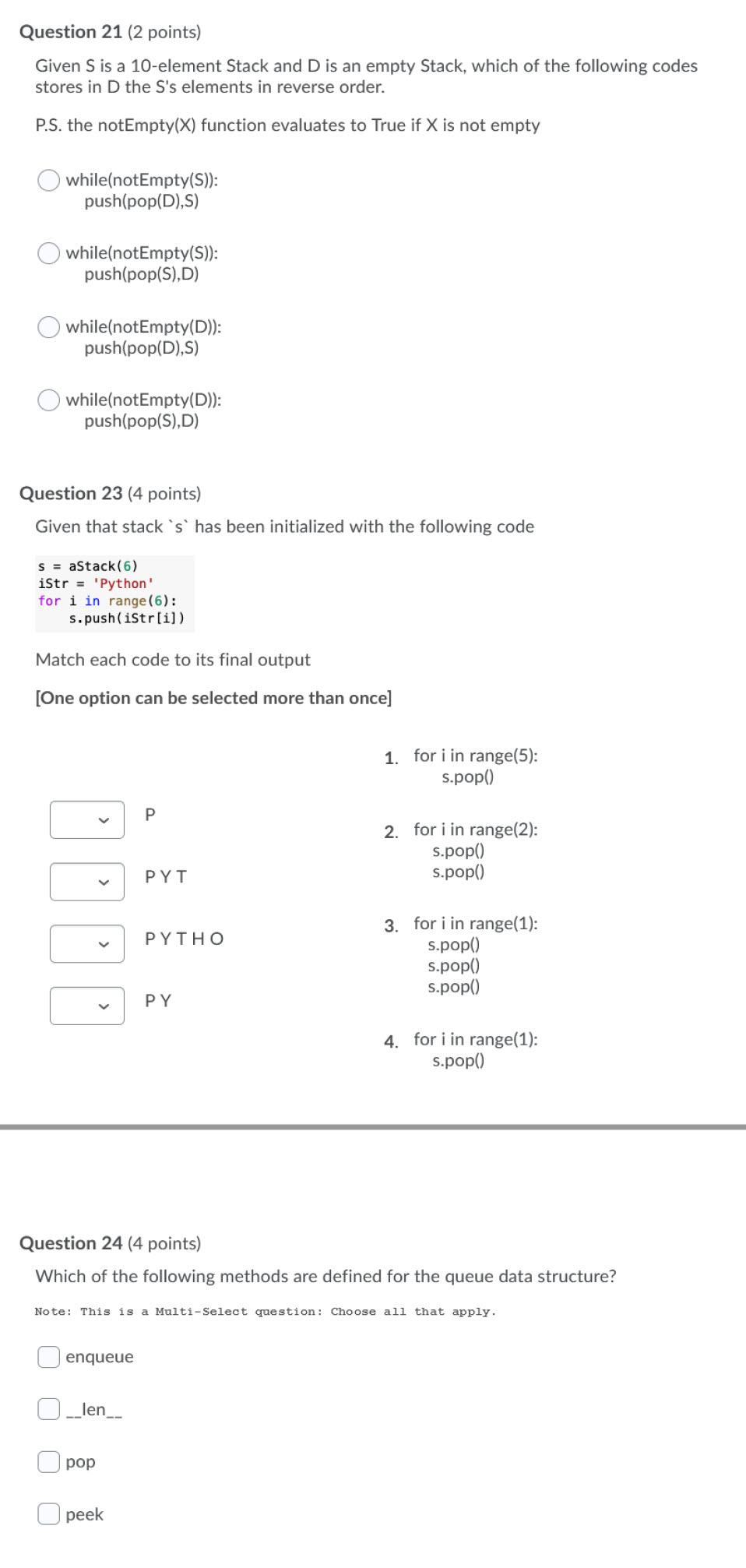 Solved Need help with the following 7 questions, please post | Chegg.com